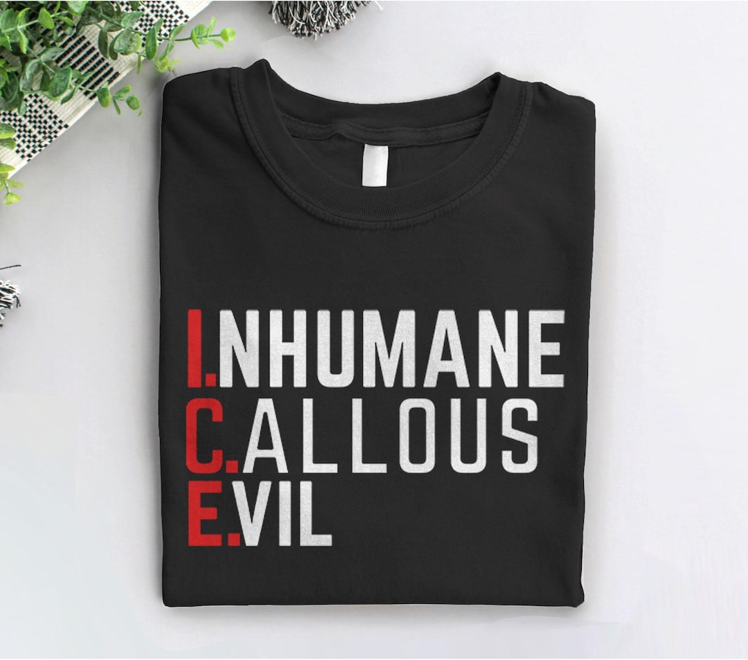 Anti ICE Acronym Shirt: Immigrant Rights Protest Graphic Tee - Etsy