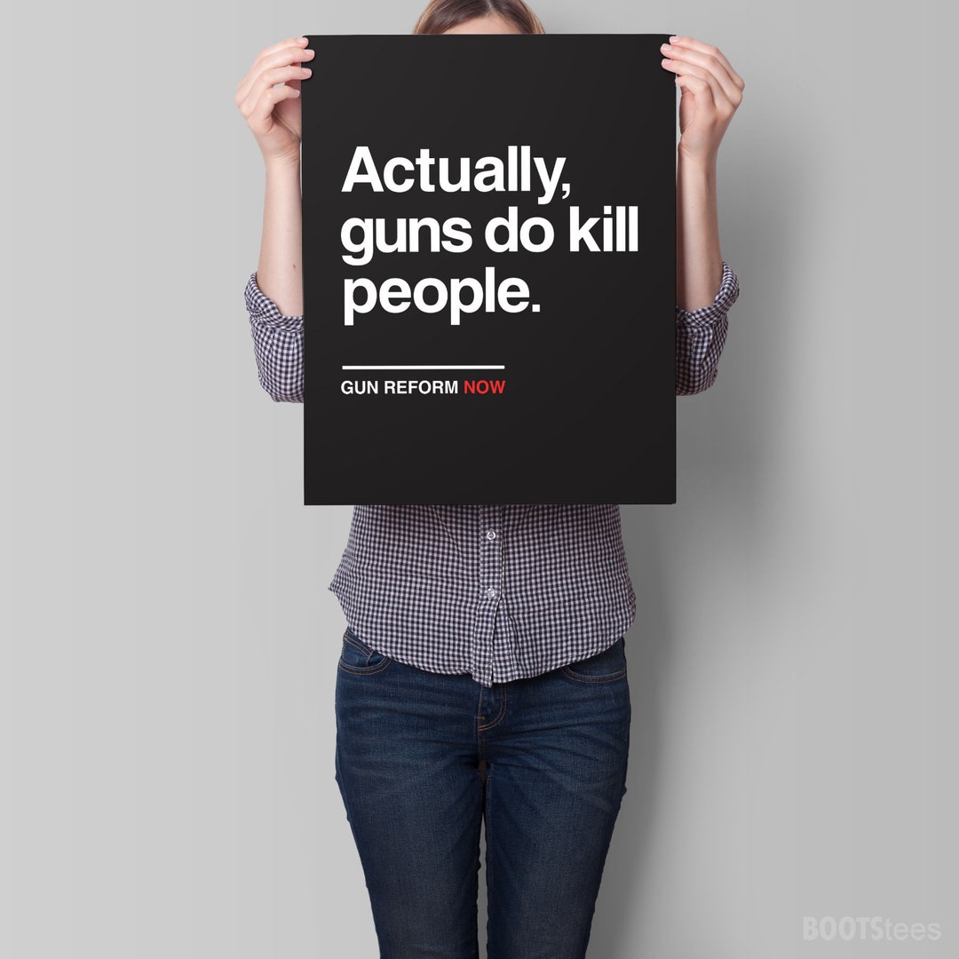 Funny Protest Sign, Gun Control Sign, PRINTABLE Protest Poster, Gun ...