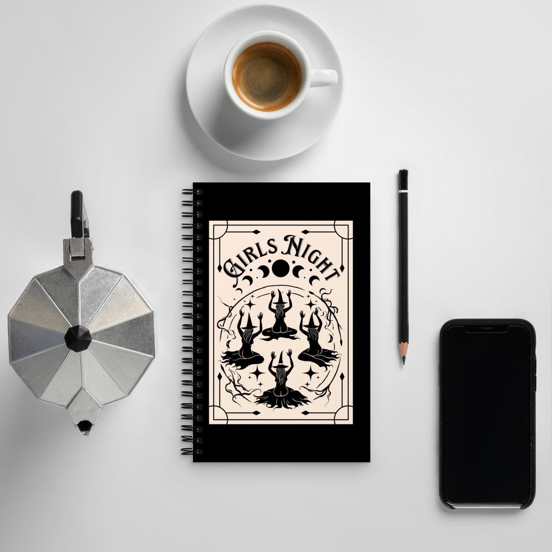Girls Night Book of Spells Spiral Notebook - Etsy