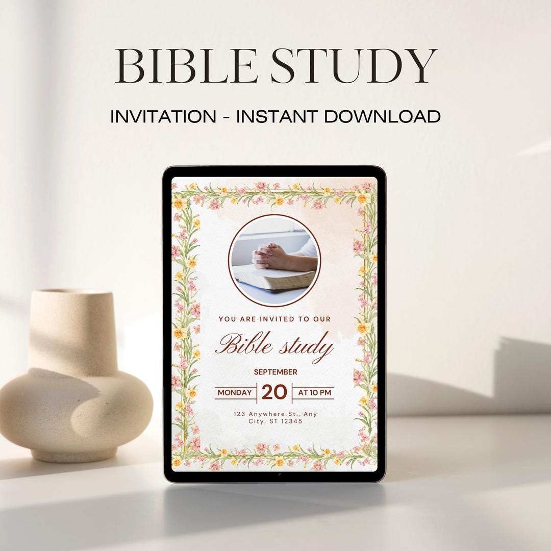 Bible Study | Bible Study Invitation + Printable Invitation | Faith ...