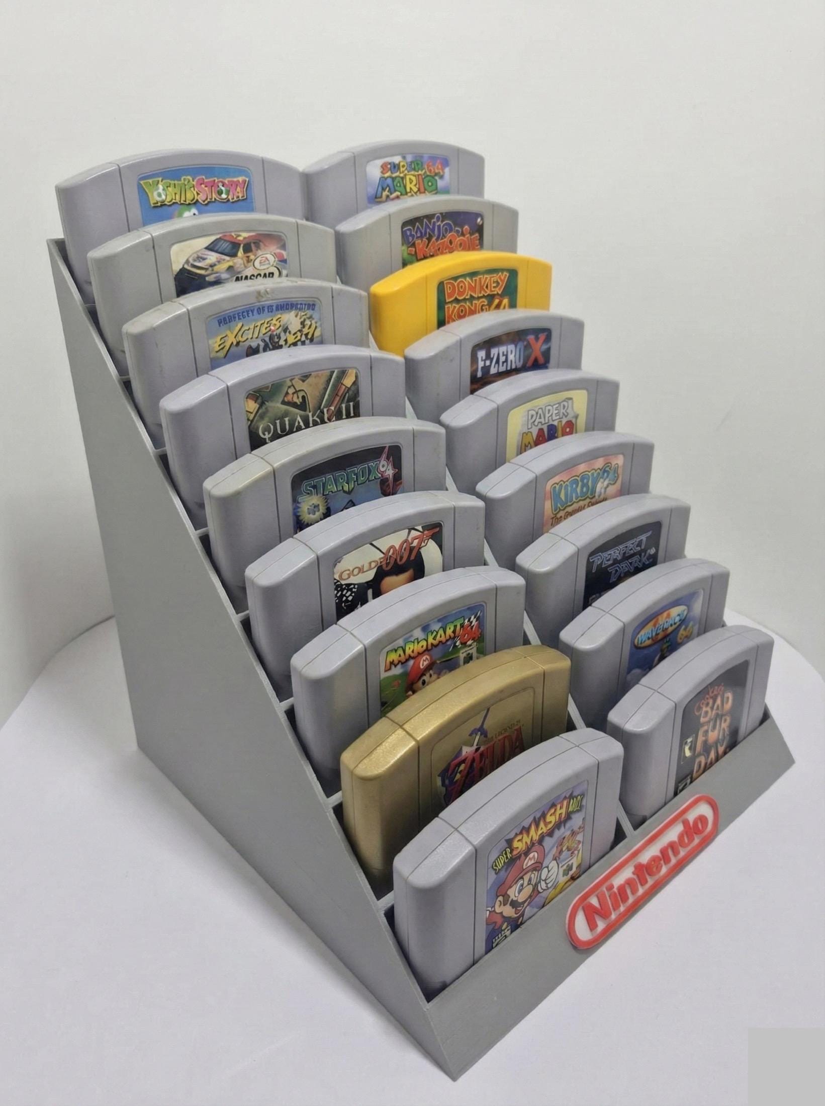 Nintendo 64 N64 Cartridge Display Stand – Holds 18 Games - Etsy