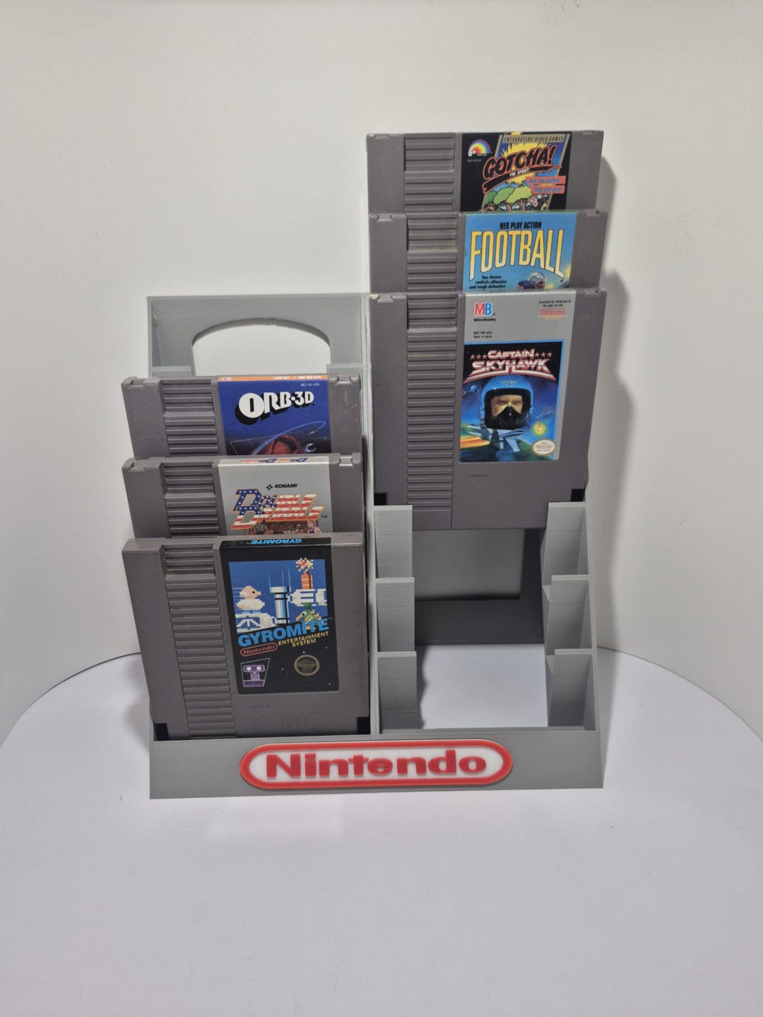 NES Cartridge Display Stand – Holds 12 Nintendo Entertainment System ...