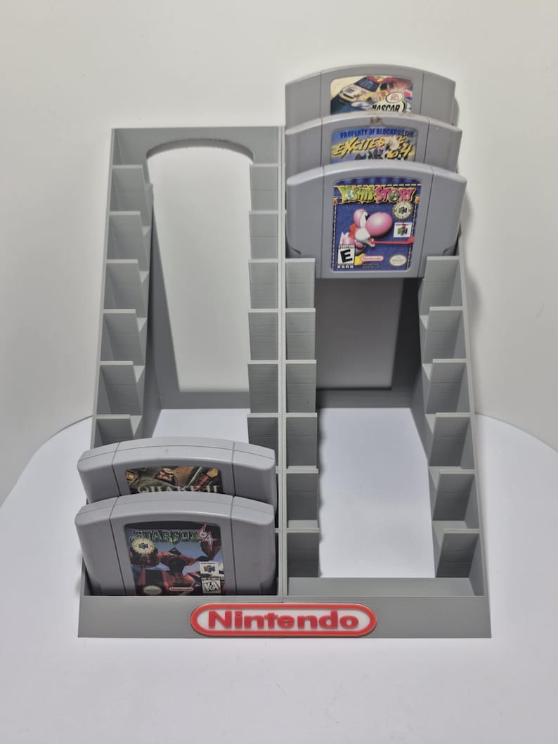 Nintendo 64 N64 Cartridge Display Stand – Holds 18 Games - Etsy