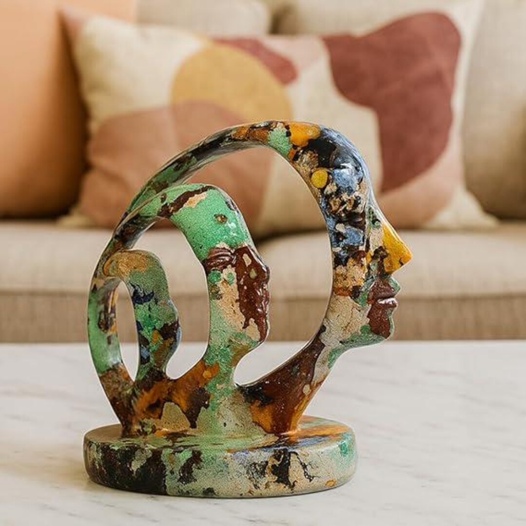 GRAND PRODUCT Modern Art Man Face Decor Showpieces Home Decoration ...