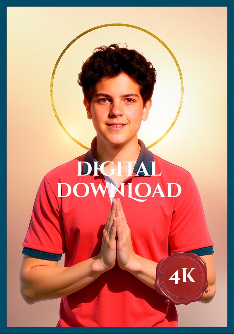 Blessed Carlo Acutis – Catholic Digital Art for Printing | Young Saint ...