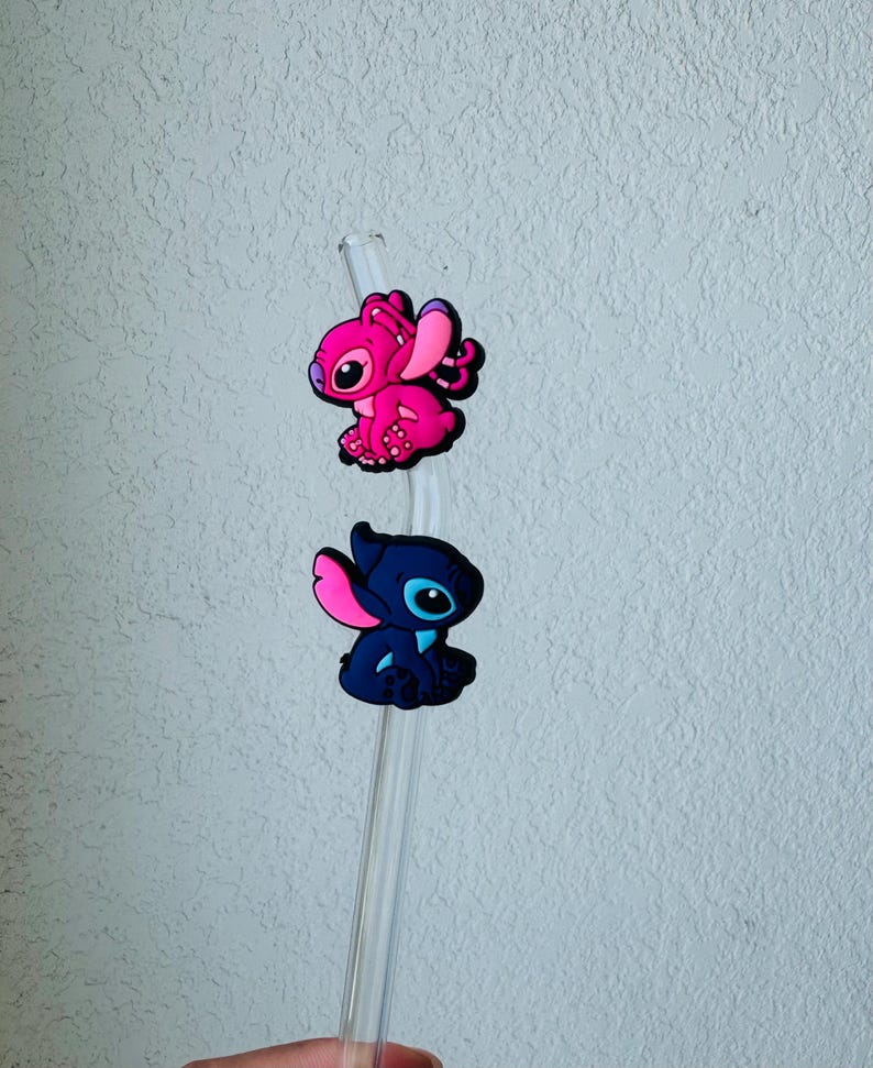Anime Stitch Straw Charms, Anime Characters, Straw Toppers, Stocking ...