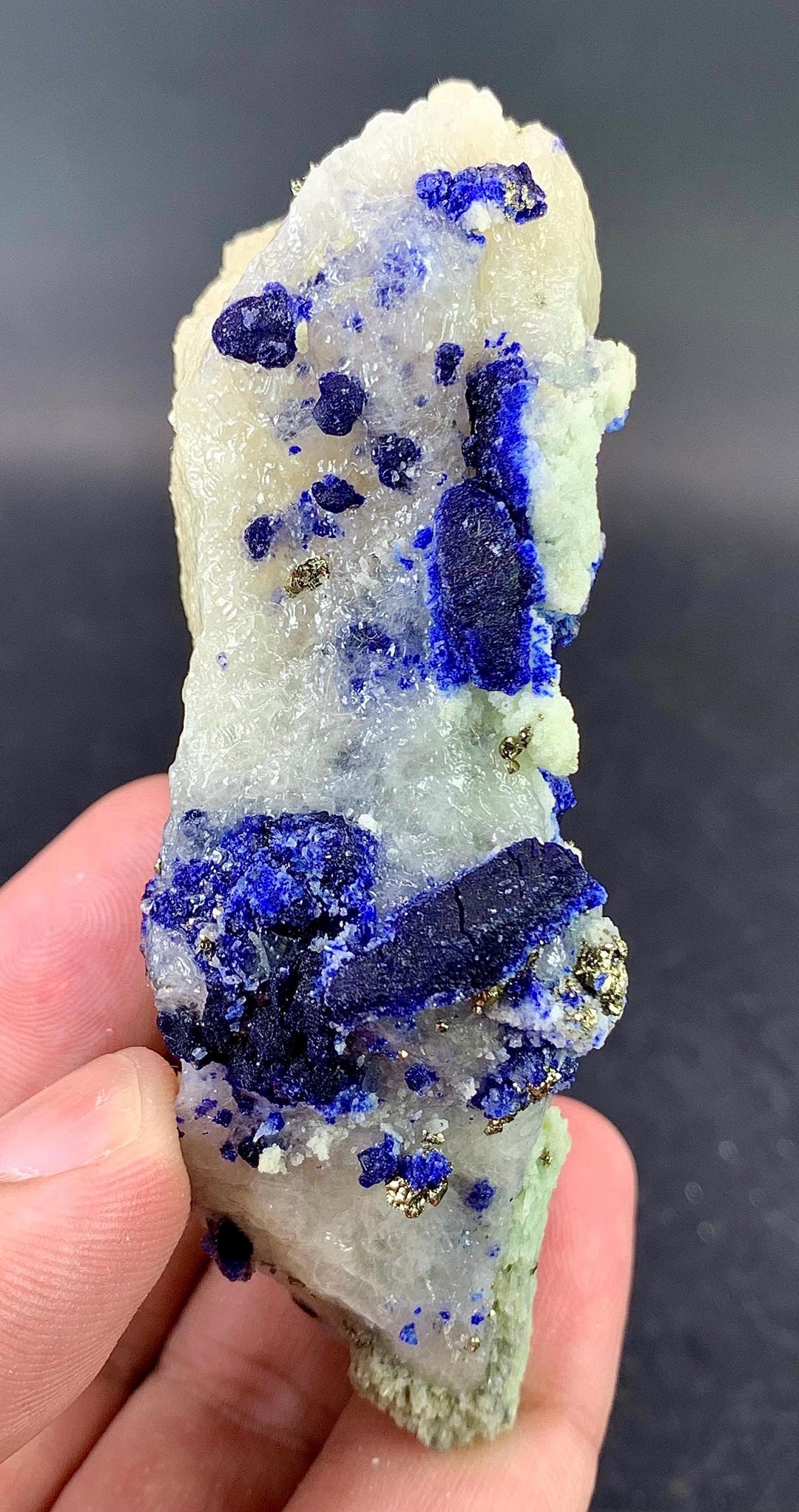 Top Blue Color Lazurite Crystal With Albite Combine Specimen 705 Carats ...