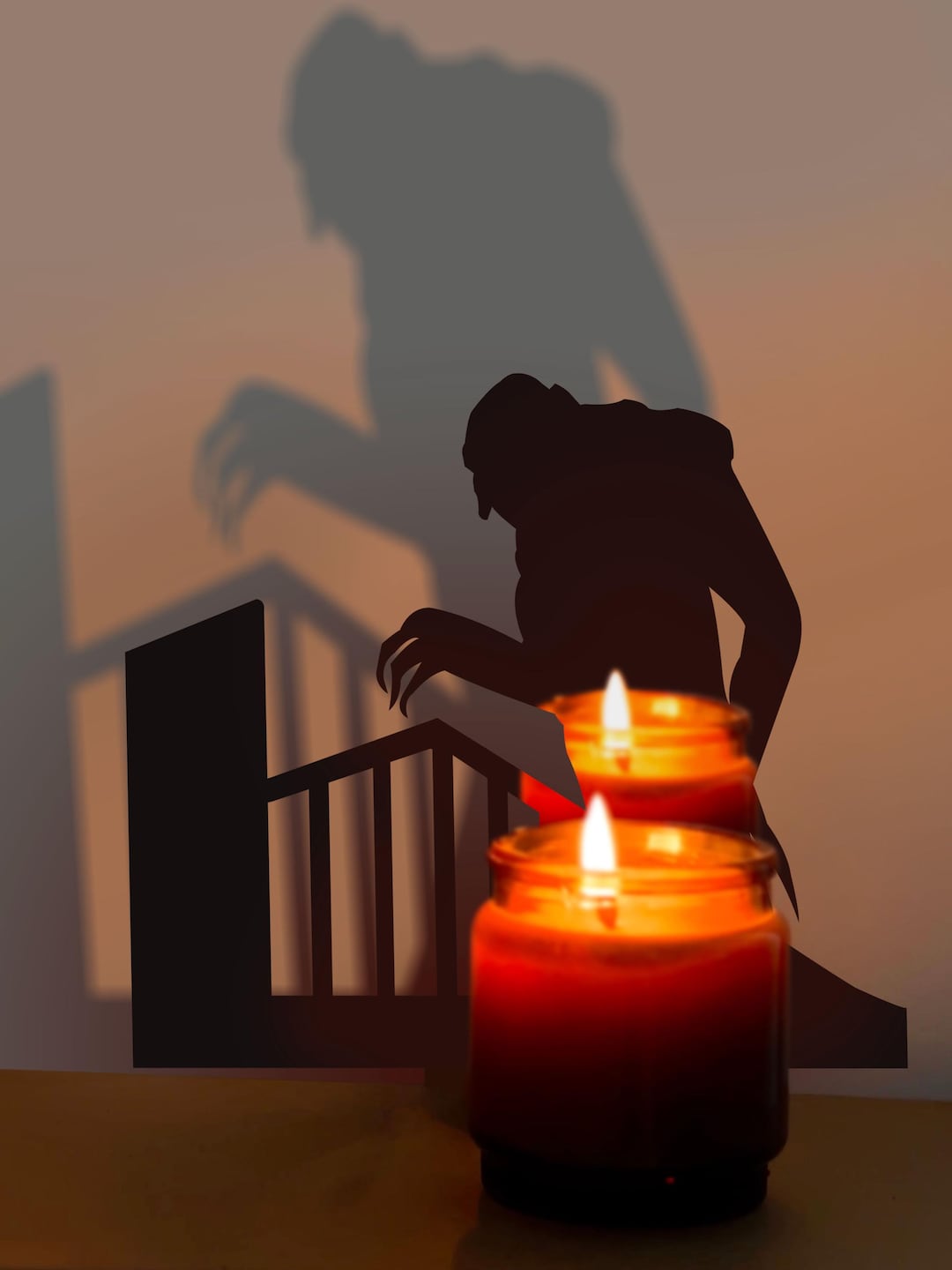 Nosferatu Tealight Shadow Caster, Tealight Halloween Decor, Halloween Shadow Art, Halloween ...