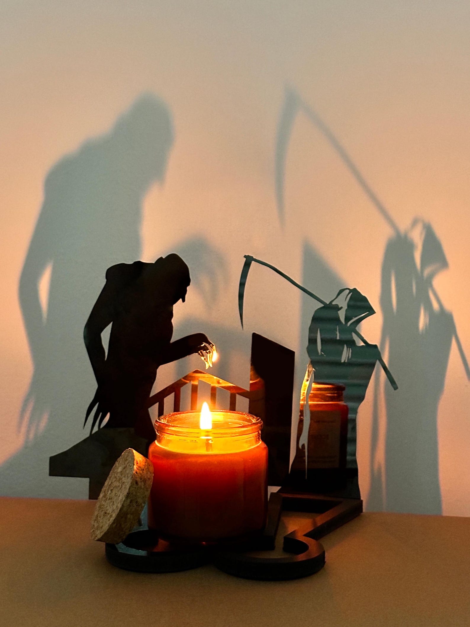 Nosferatu Tealight Shadow Caster, Tealight Halloween Decor, Halloween ...
