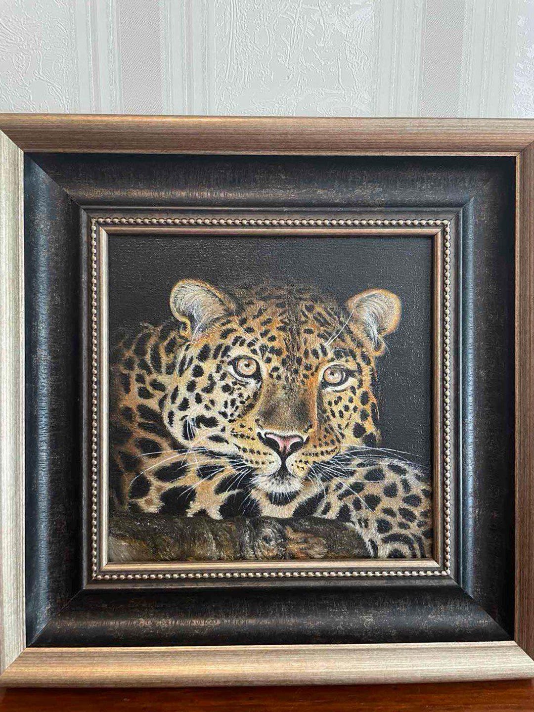 Leopard - Original Oil Painting, on Canvas. - Etsy