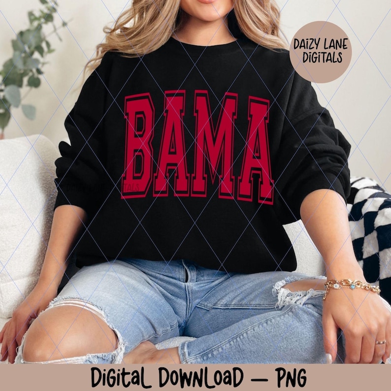 Alabama Png | Alabama State Png | Crimson Varsity Letters | Game Day ...