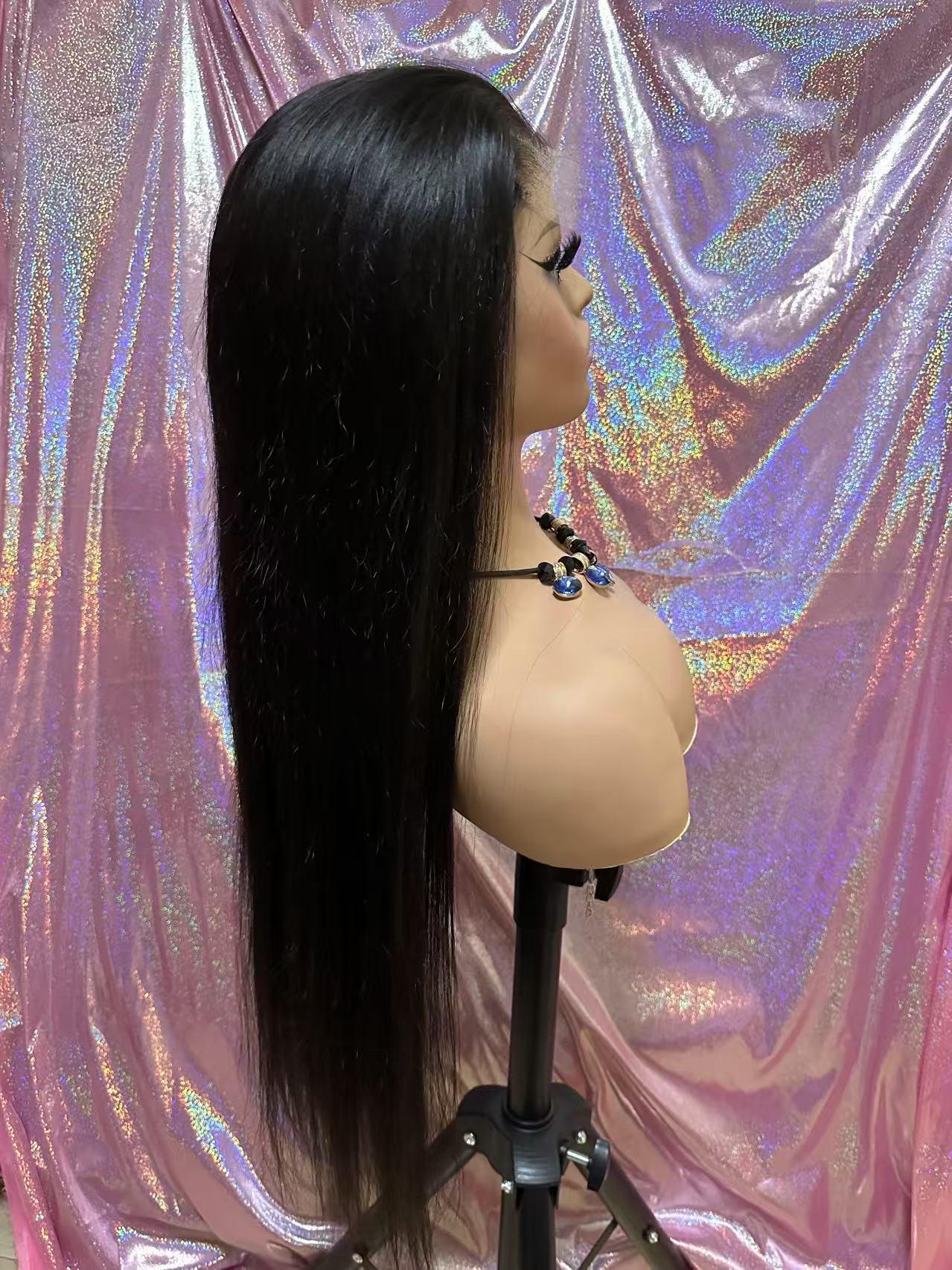 HD Lace Closure Wig: Glueless Human Hair Unit - Silk Straight Virgin ...
