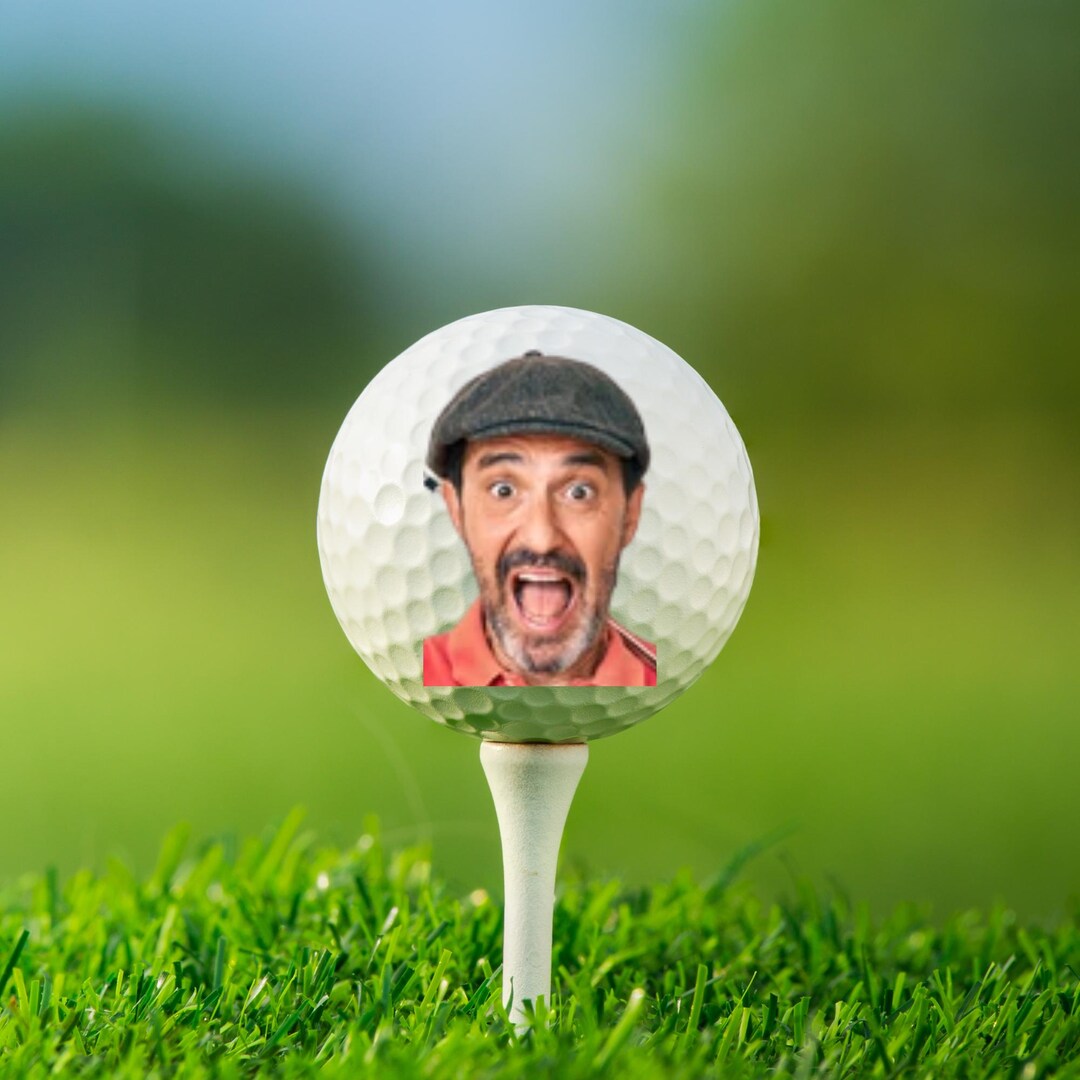 Custom Face Golf Ball – Personalized Photo Golf Gift, Funny Golf Ball ...