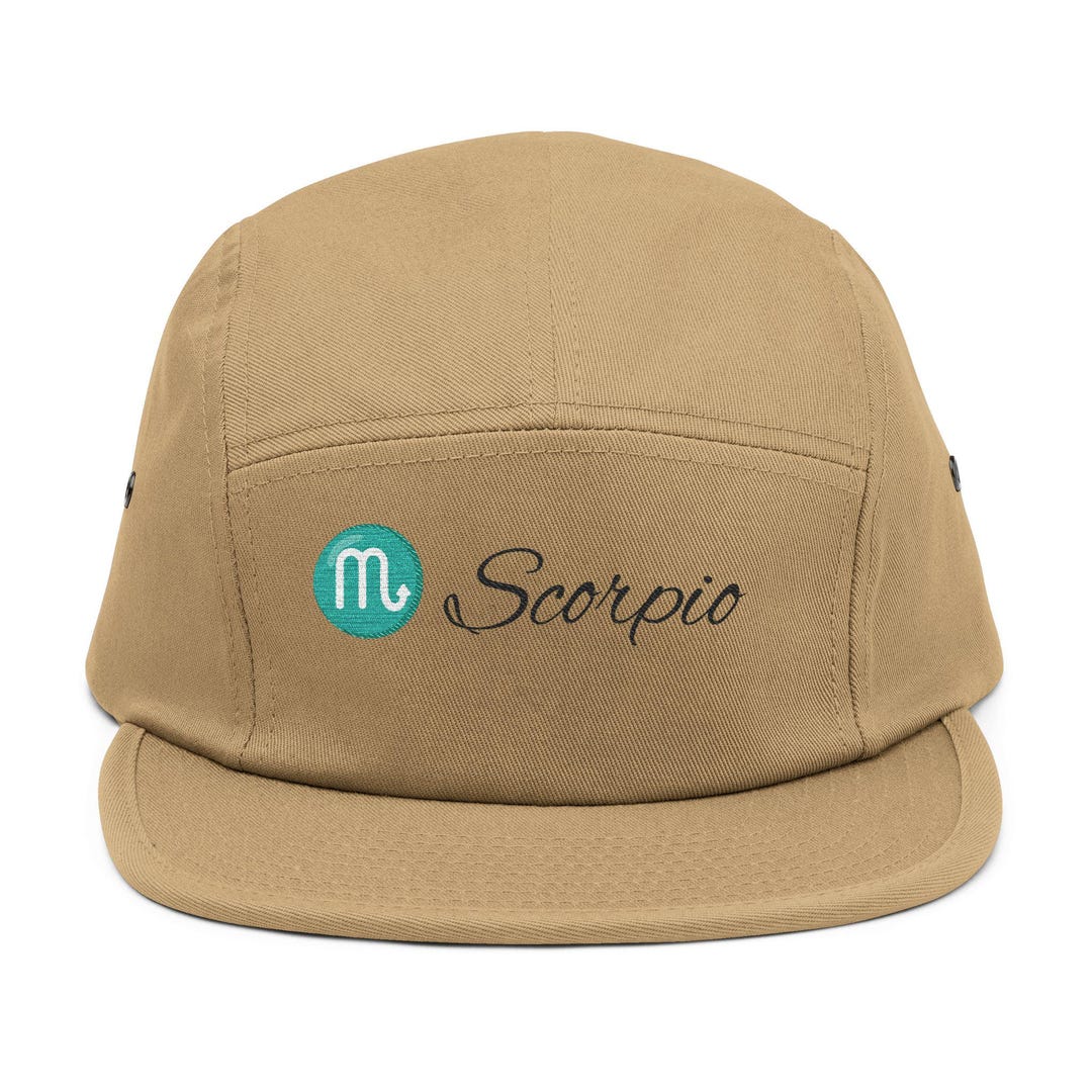 Scorpio Zodiac Symbol 5-panel Cap | Embroidered Astrological Hat - Etsy