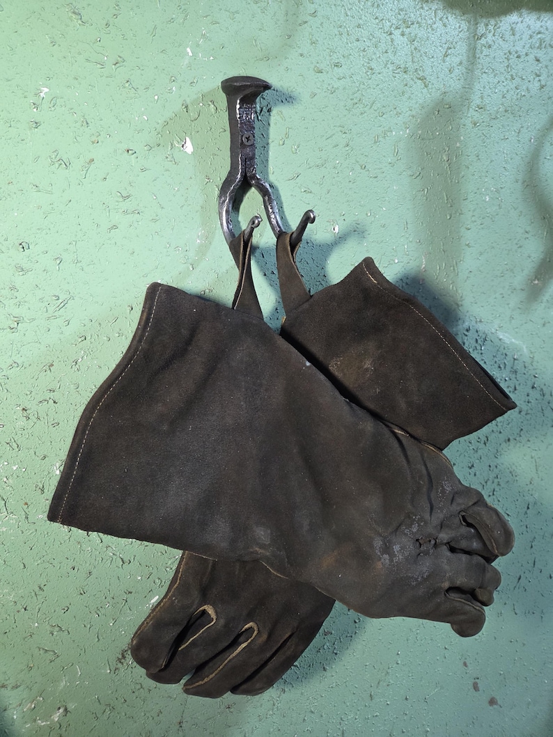 Hand-forged Railroad Spike Double Hook – Personalized Wall Hook ...