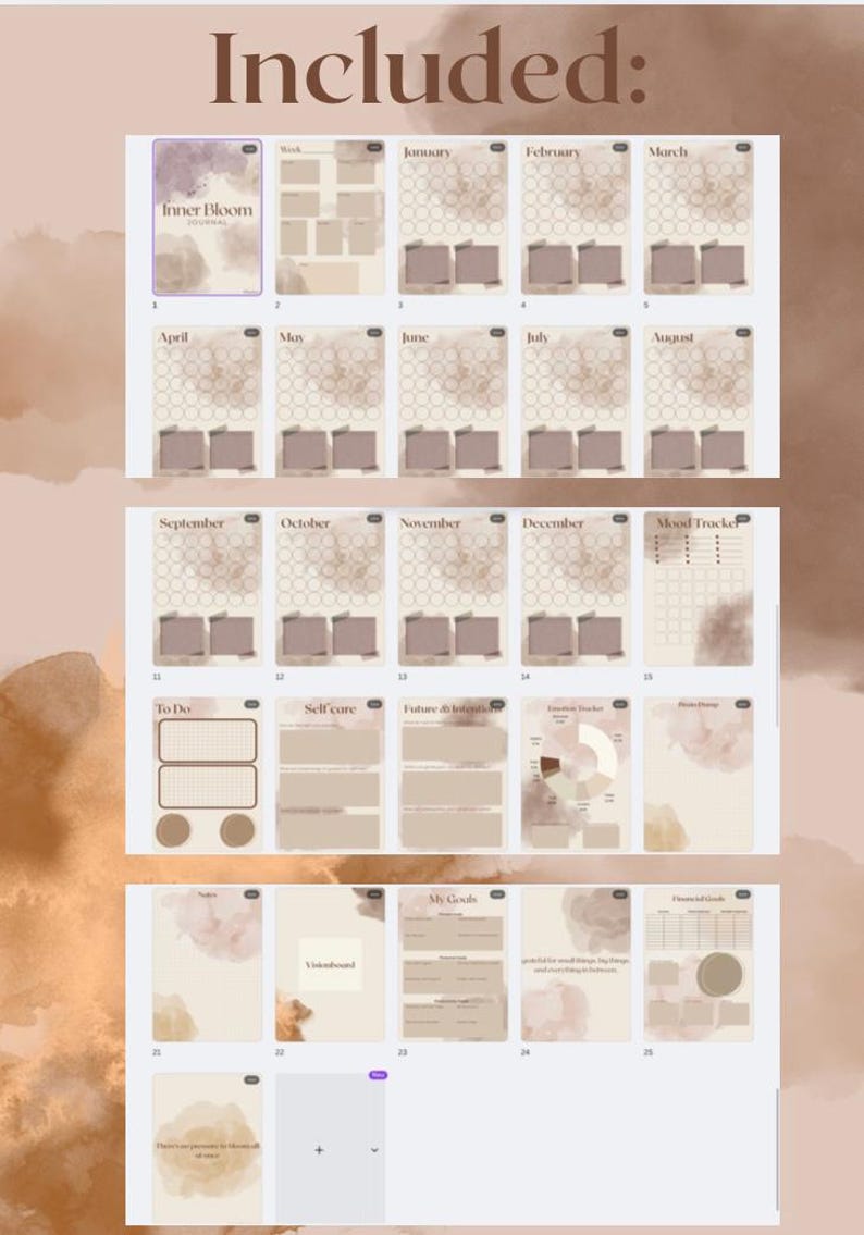 Editable Self-care Journal. Mental Health Planner, Journal PDF & Canva ...