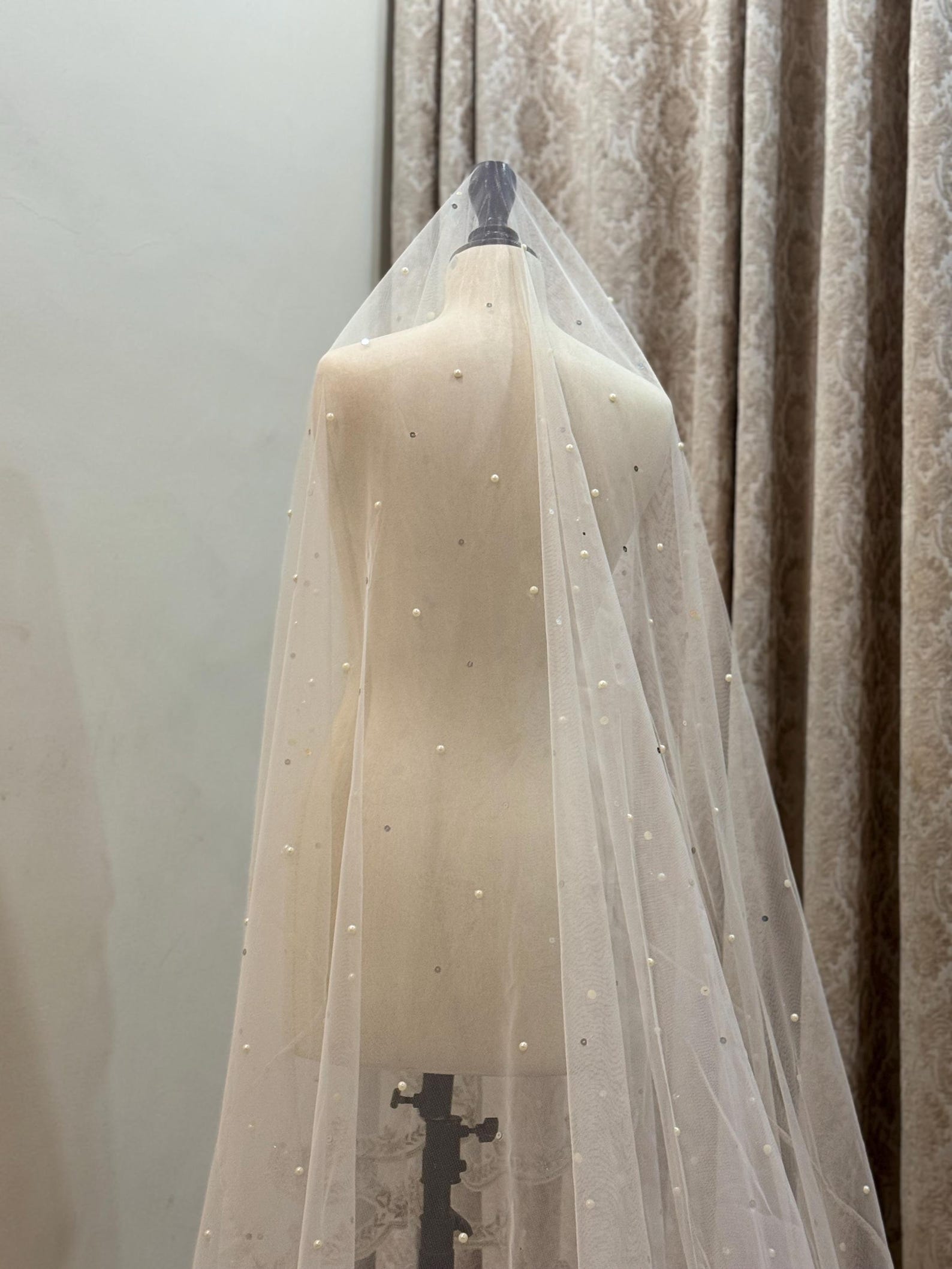 Nikkah Bridal Dupatta | Bridal Net Dupatta | Hand-embroidered Nikkah ...