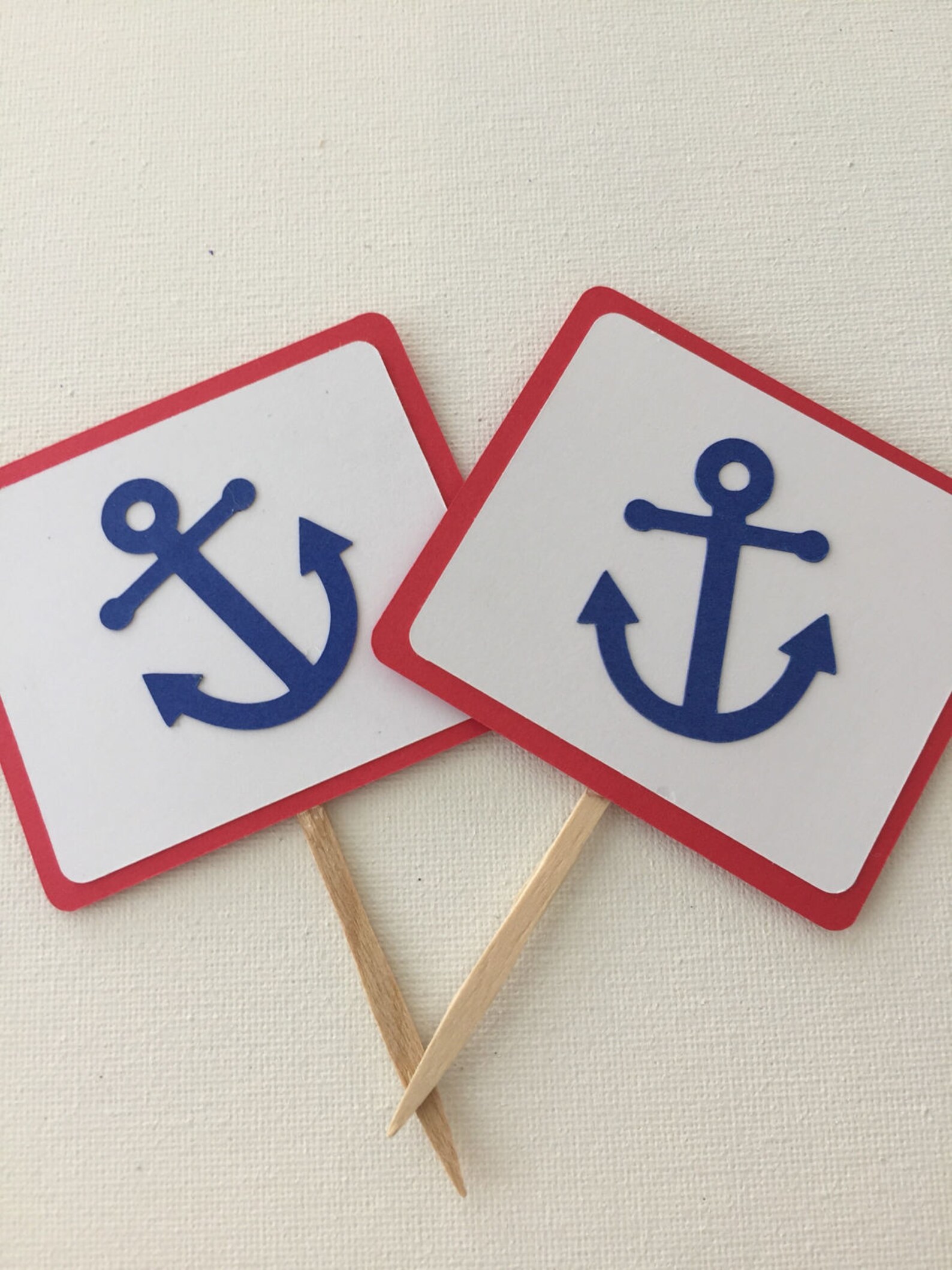 Nautical Cupcake Topper, Nautical Party Decorations, Nautical Birthday ...