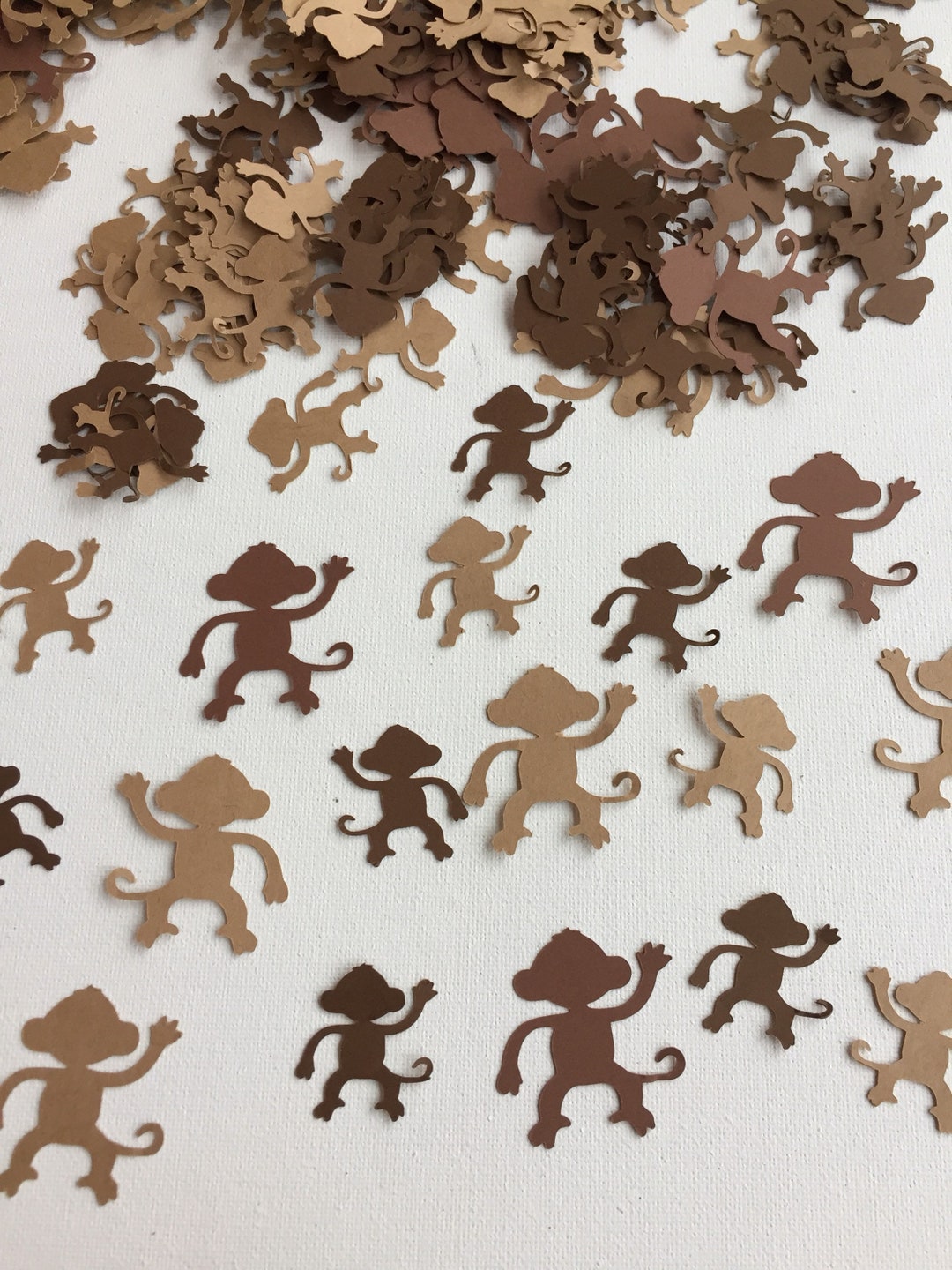 Monkey Confetti Monkey Baby Shower Decoration Monkey Party - Etsy