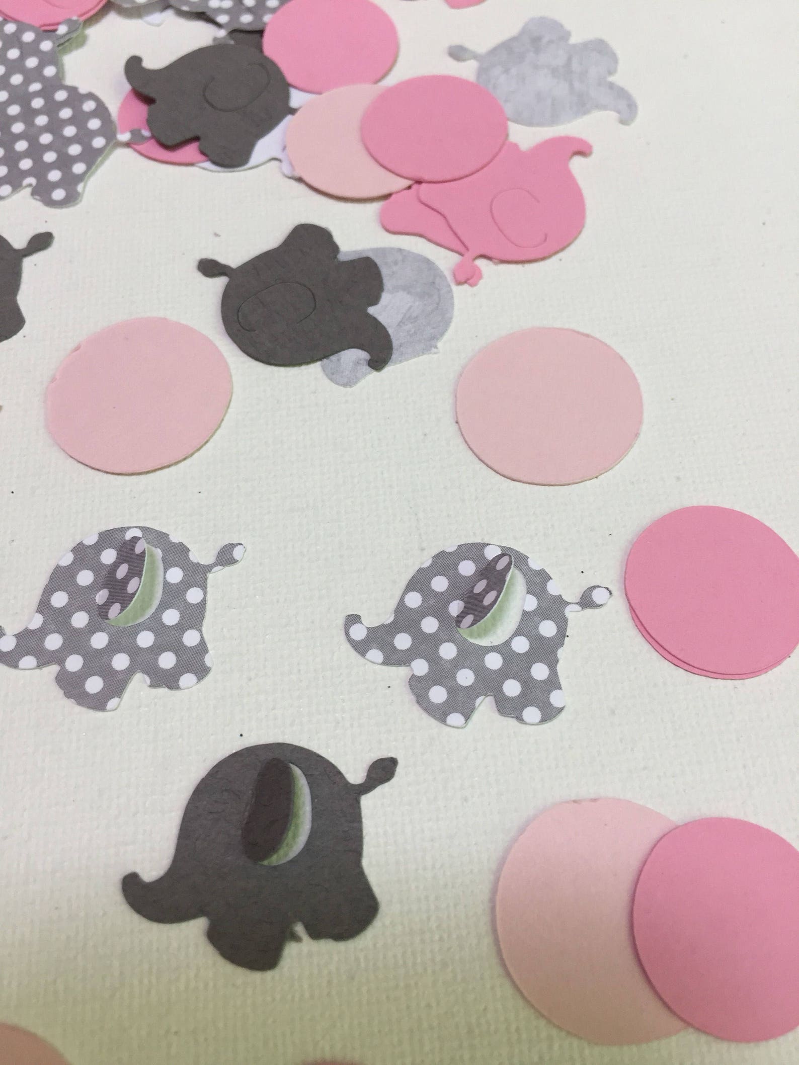 Elephant Baby Shower Decor, Elephant Confetti, Girl Baby Shower Decor ...