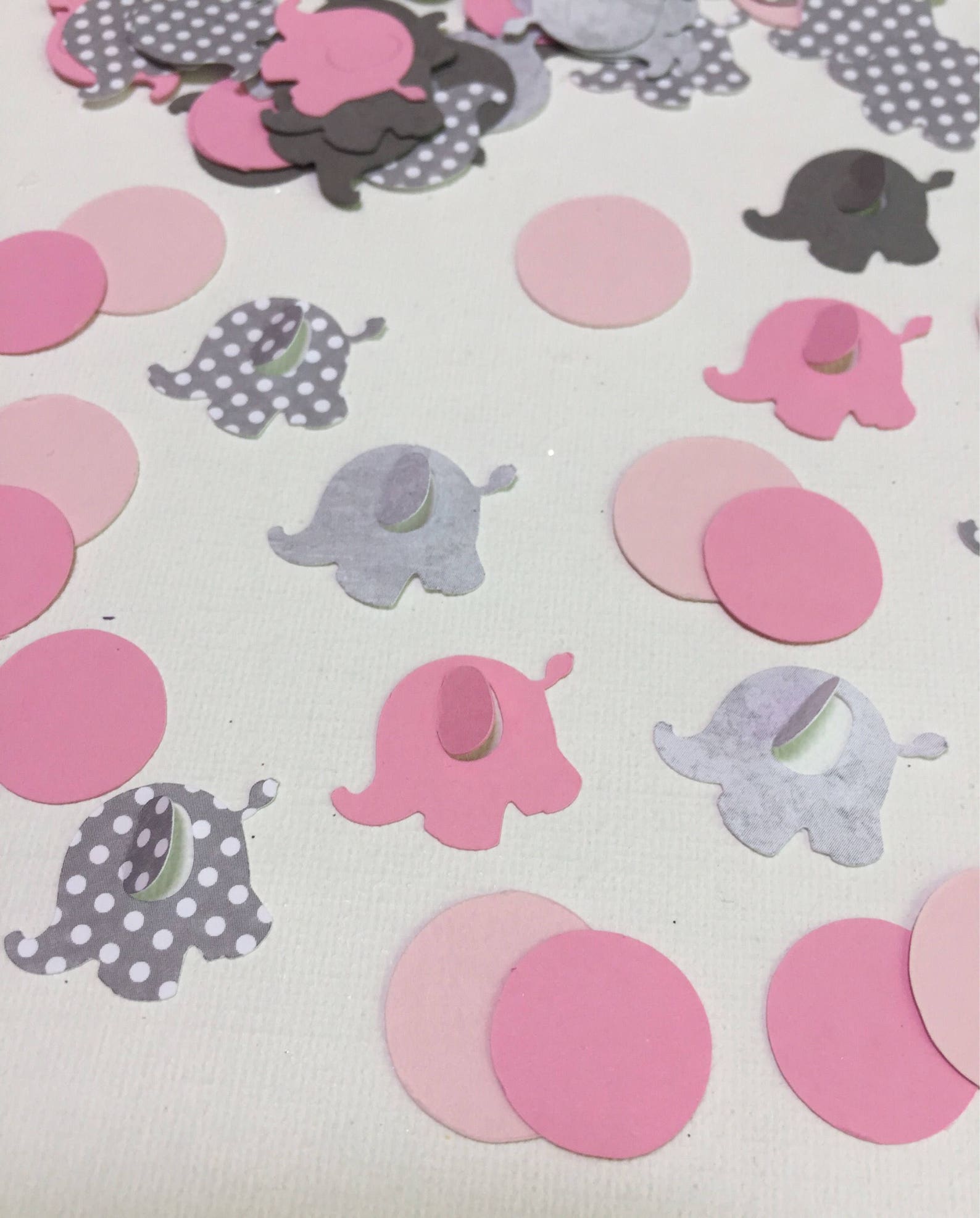 Elephant Baby Shower Decor, Elephant Confetti, Girl Baby Shower Decor ...