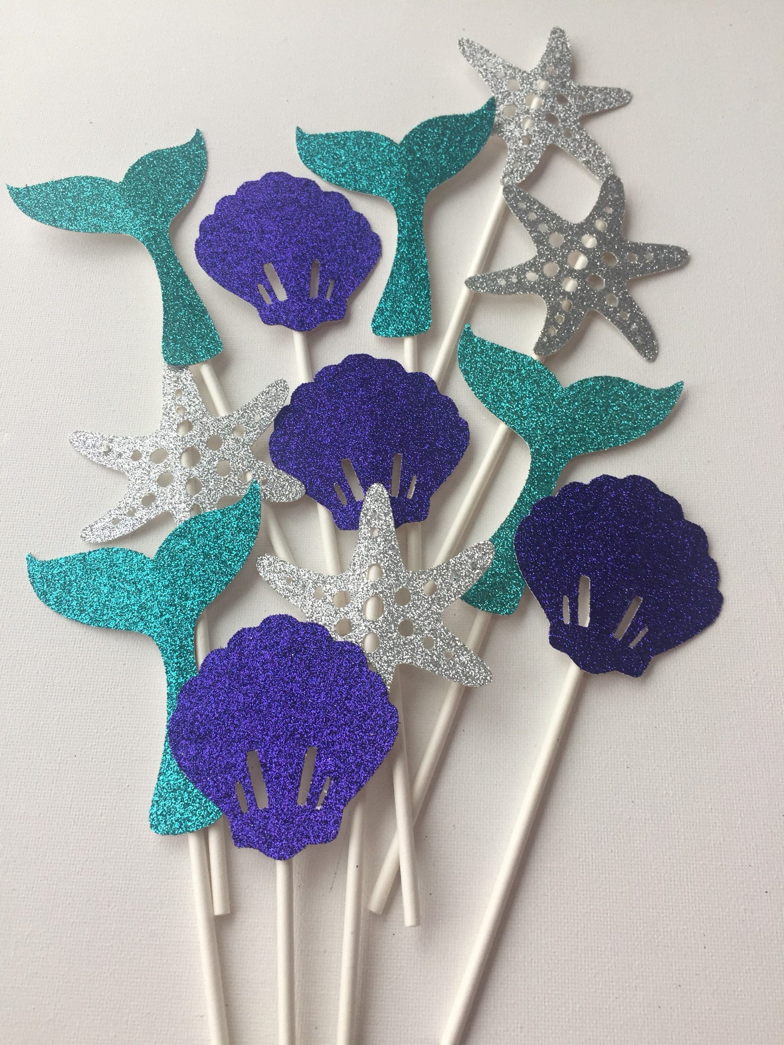 Mermaid Cupcake Topper, Mermaid Birthday, Mermaid Decor, Mermaid Baby ...