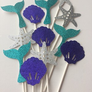 Mermaid Cupcake Topper, Mermaid Birthday, Mermaid Decor, Mermaid Baby ...