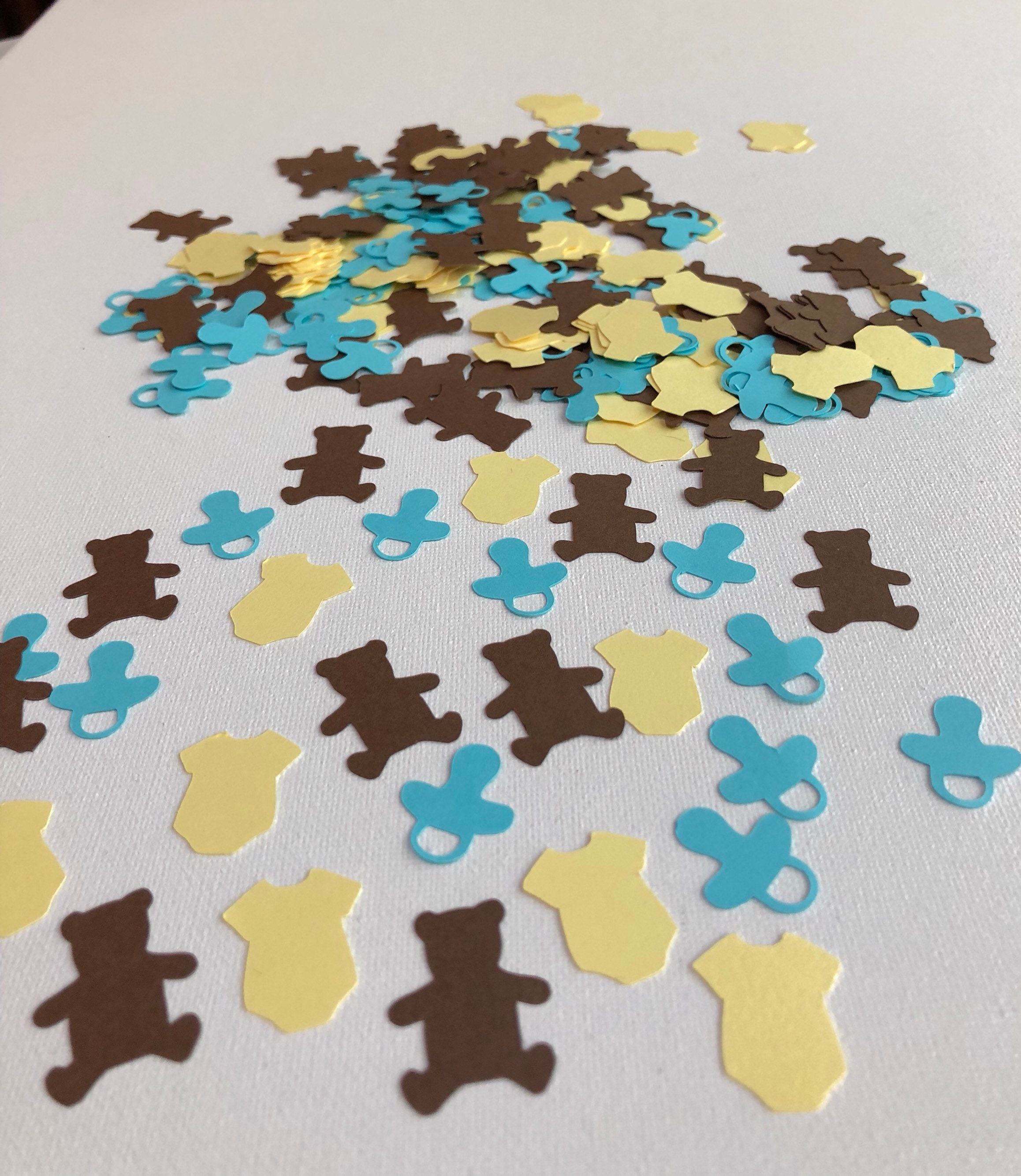 Boy Baby Shower Confetti Boy Baby Shower Decoration Teddy - Etsy