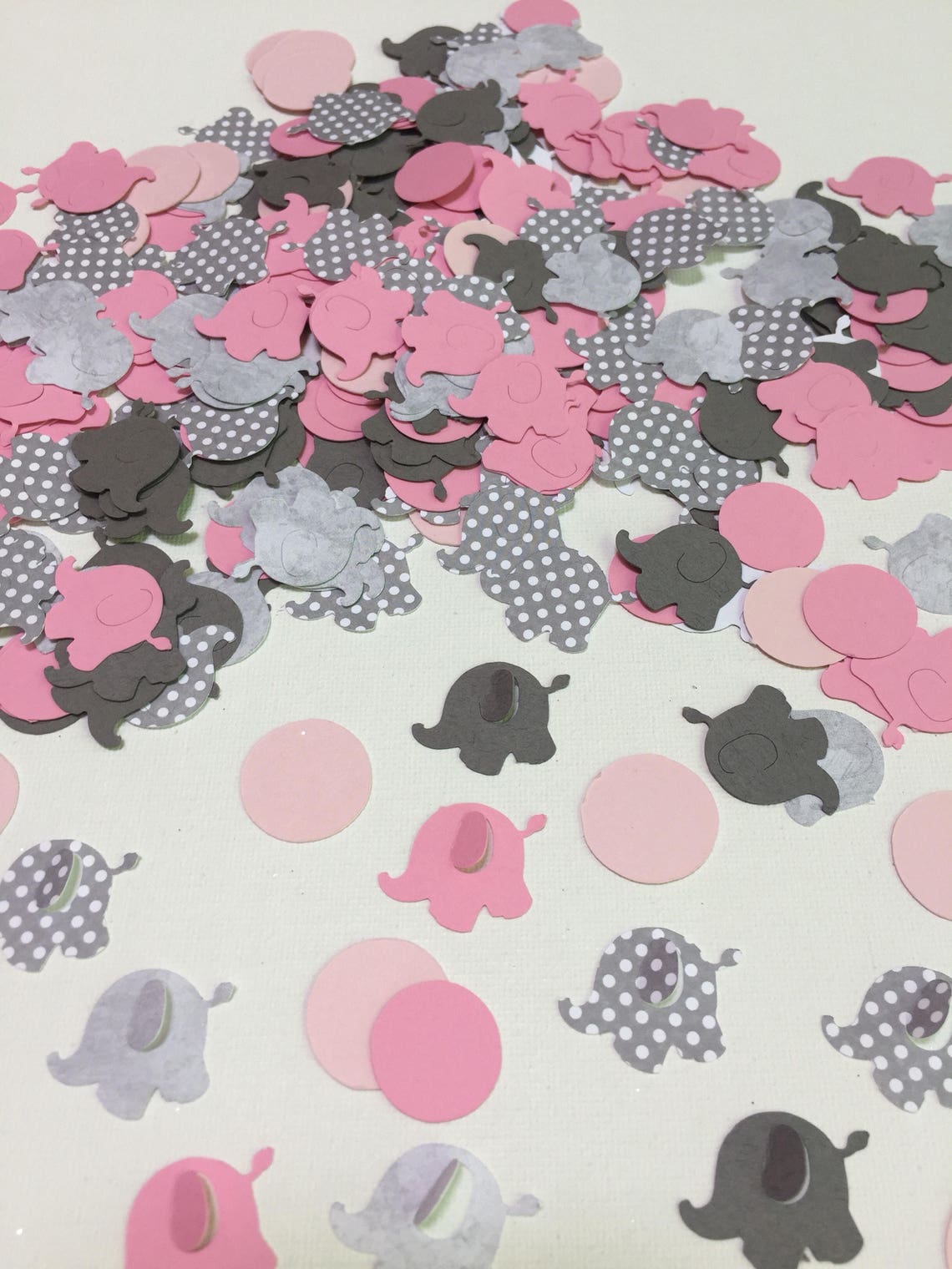 Elephant Baby Shower Decor, Elephant Confetti, Girl Baby Shower Decor ...