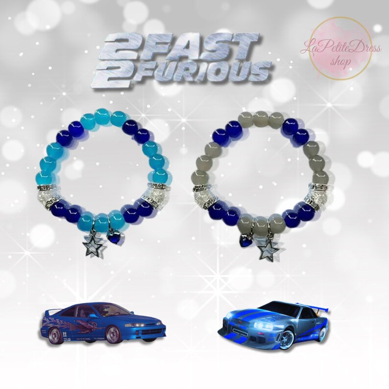 Handmade Brian and Mia Matching Bracelets, Fast and Furious Bracelets ...