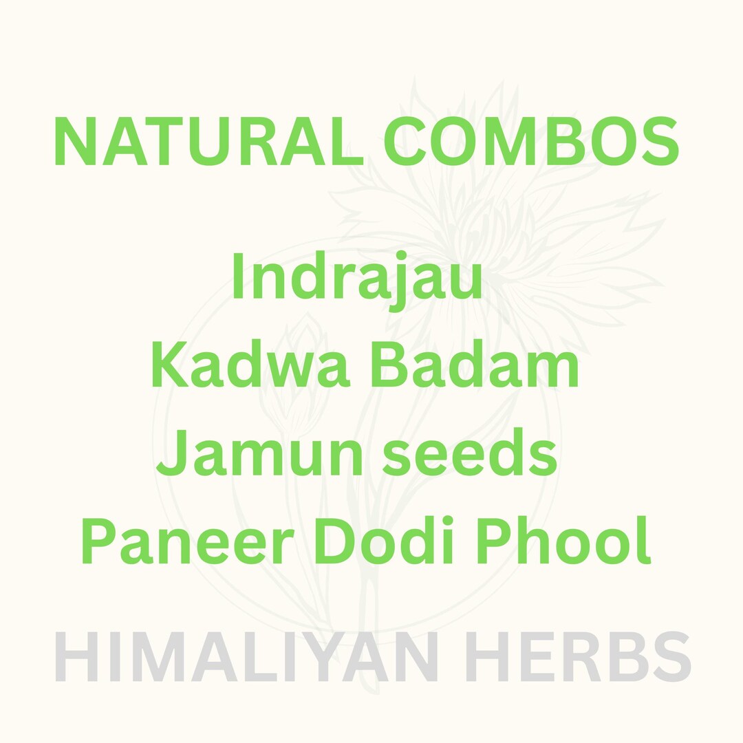 Indrajau, Kadwa Badam, Jamun Seeds, Paneer Dodi Phool Combo Pack - Etsy
