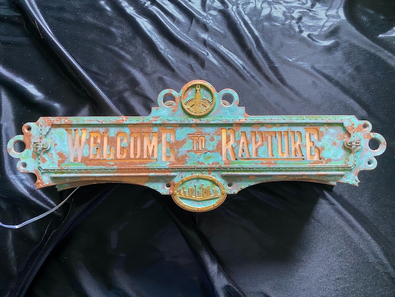 13 Inch Bioshock Inspired Rapture Aged Sign - Etsy