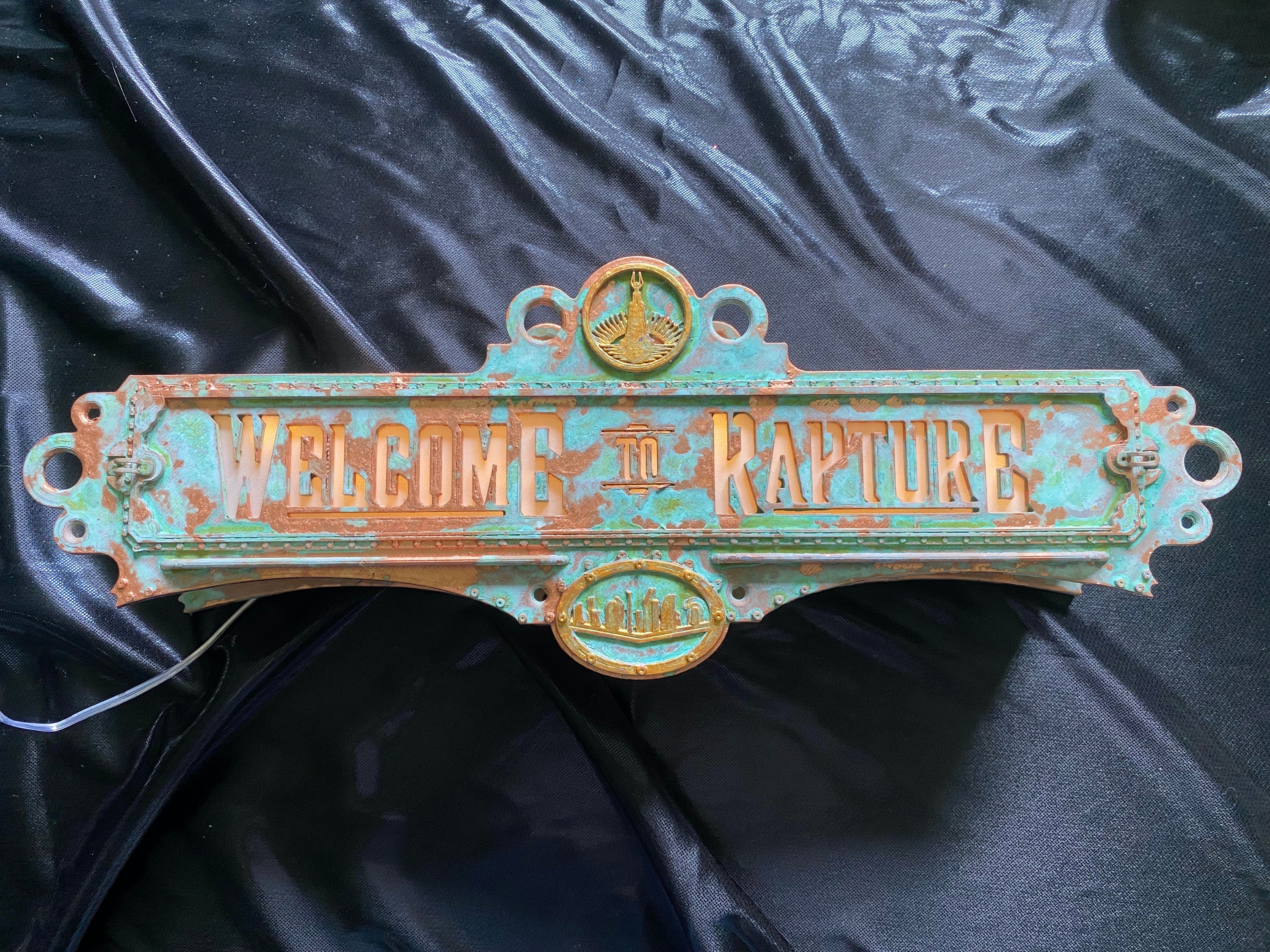 13 Inch Bioshock Inspired Rapture Aged Sign - Etsy