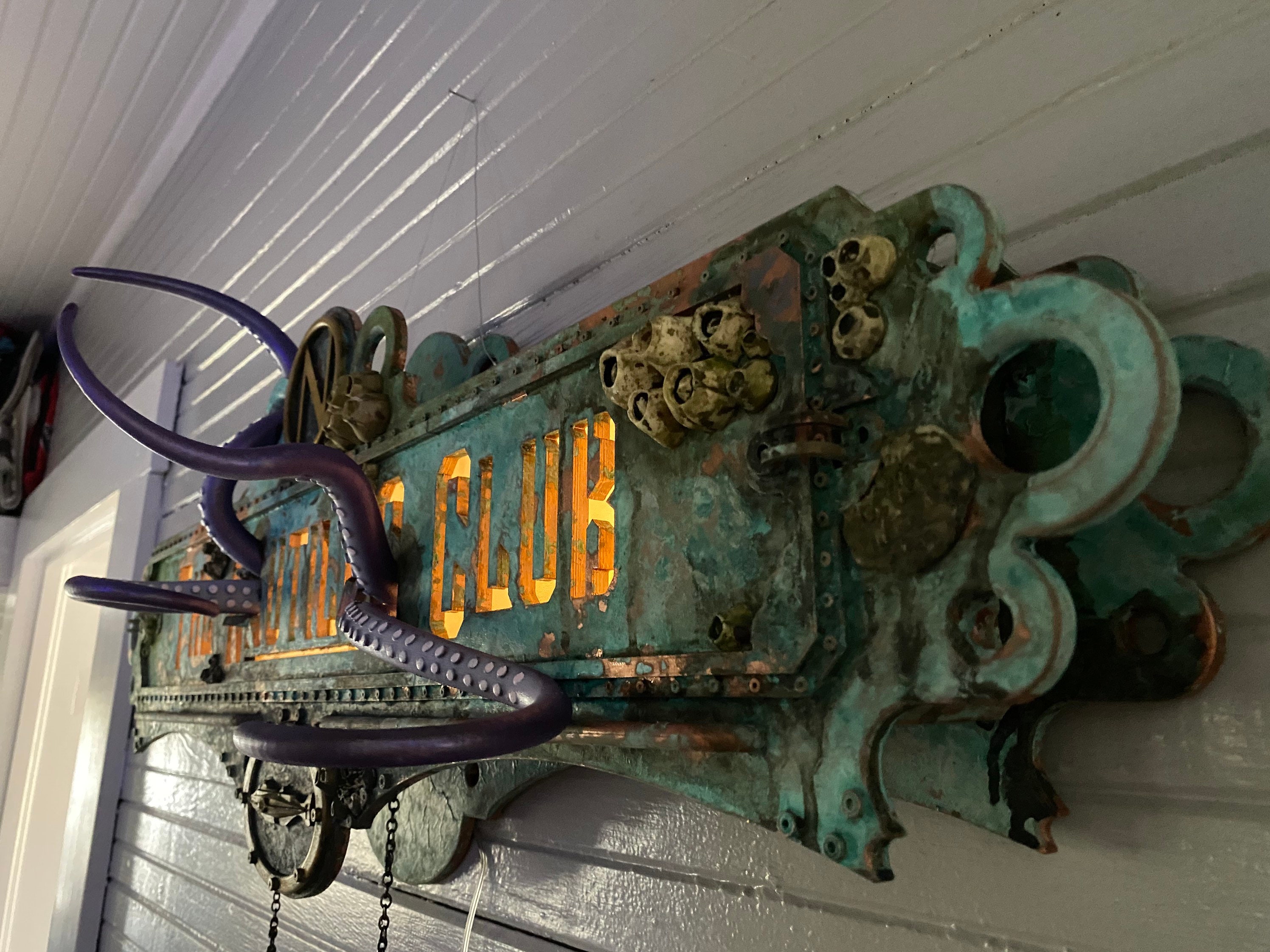 Order of the Sleepless Knights Parrothead Acrylic and Wood Sign — NO ...