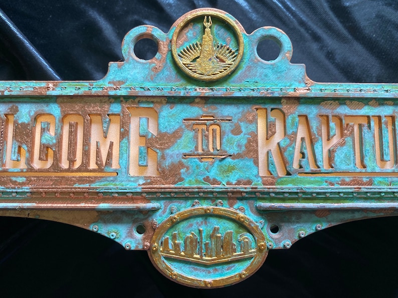 13 Inch Bioshock Inspired Rapture Aged Sign - Etsy