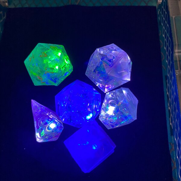 Glowing Dice - Etsy