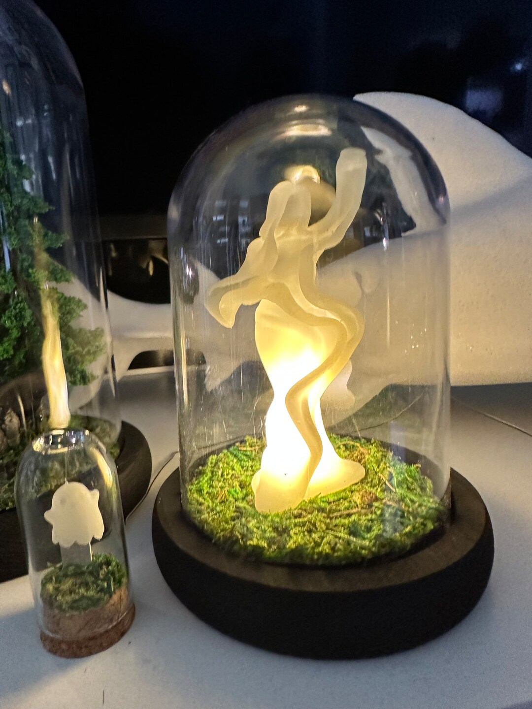Ghost Gal, Light Up, Ghost, Diorama, Haunting, Pet Ghost, Ghost Jar ...