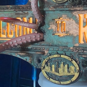 13" Bioshock Inspired Rapture Sign Buried at Sea Version,art Deco Sign ...