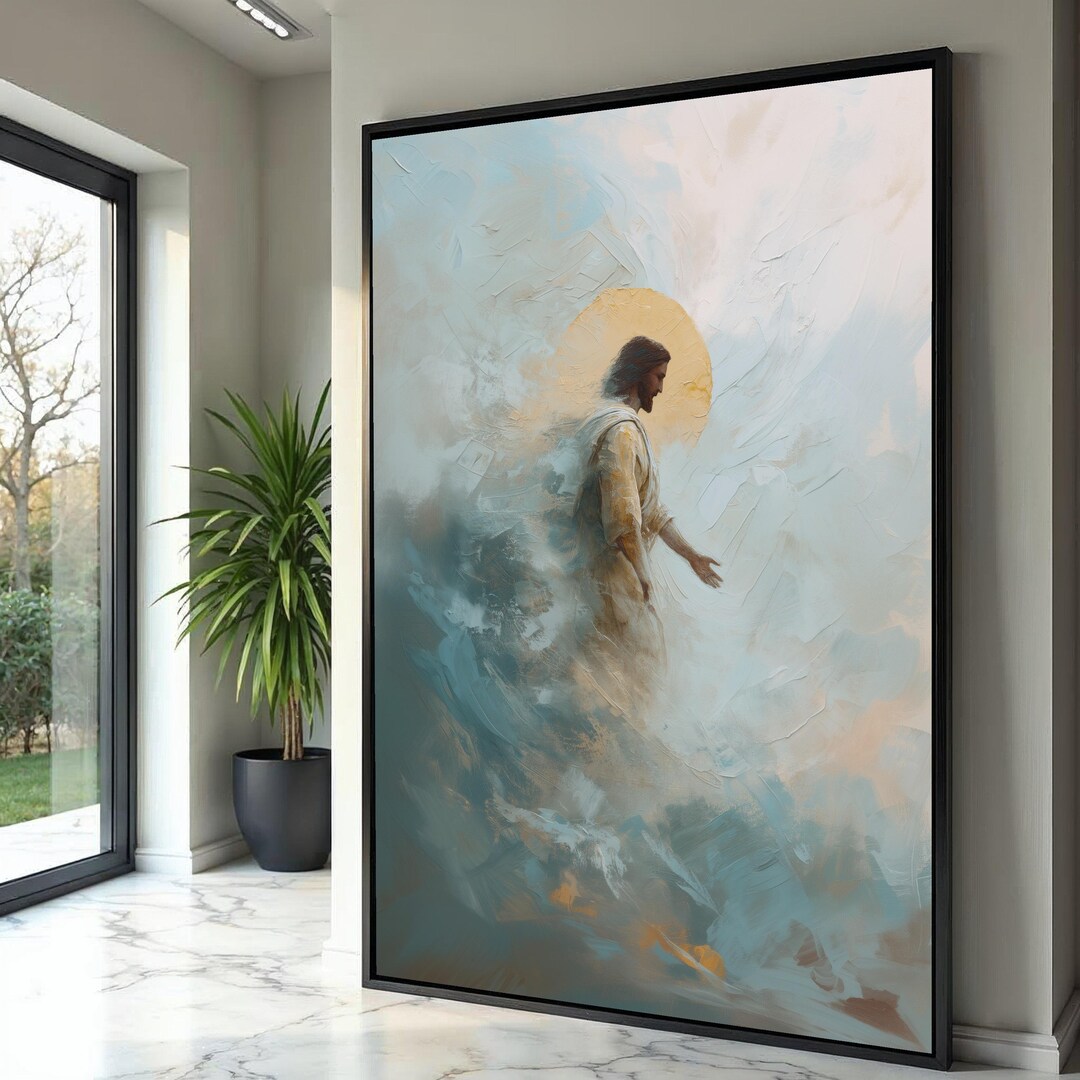 Inspirational Jesus Christ Canvas Wall Art, Spiritual Religious ...