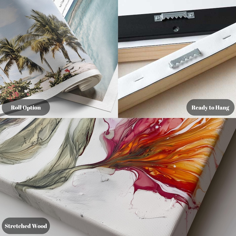 Elegant Moon and Sun Goddess Canvas, Black and Gold Fantasy Wall Art ...