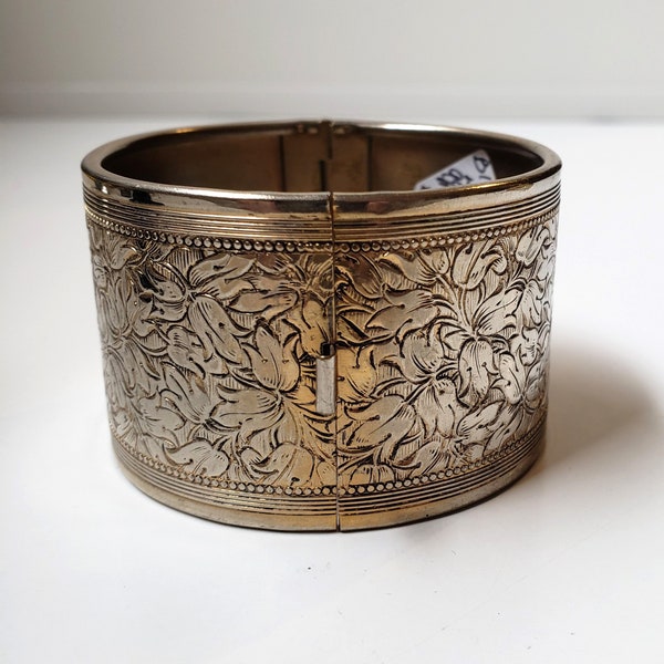 Wide Bangle Bracelet - Etsy