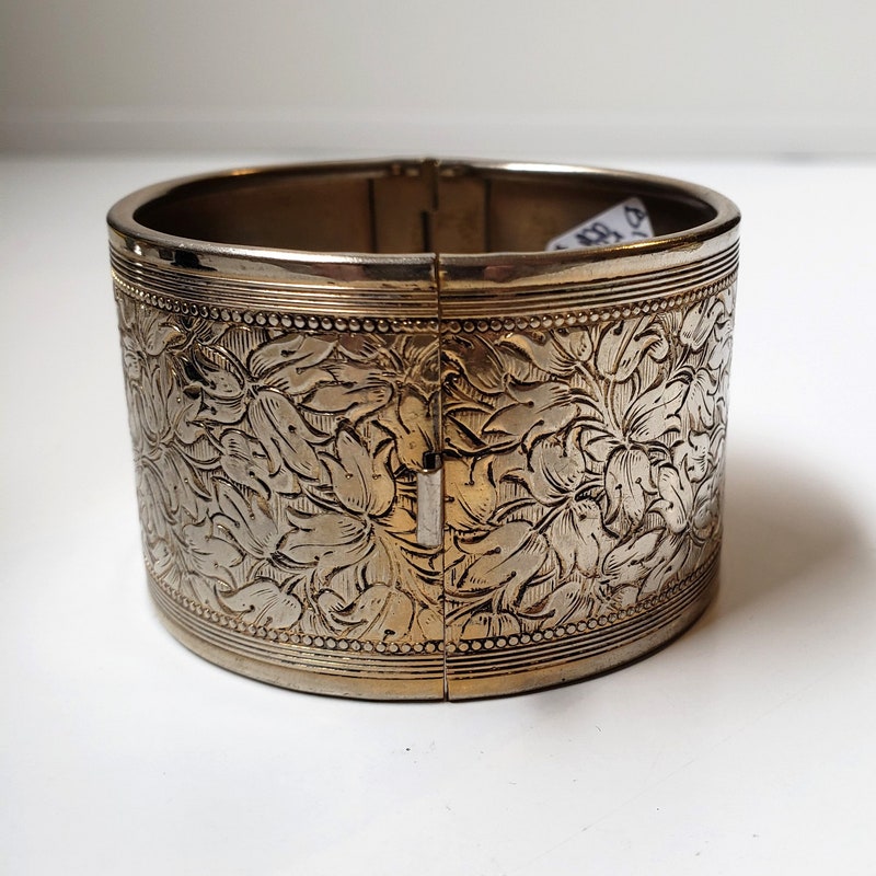 Wide Bangle Bracelet - Etsy