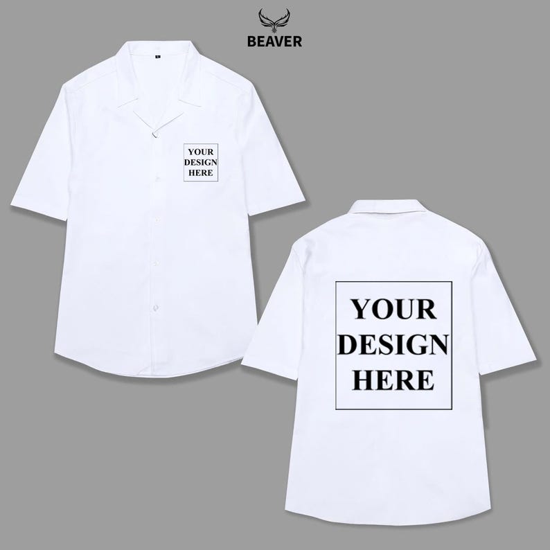 Custom Button up Shirt – Personalized Design, Unisex Vacation Shirt - Etsy
