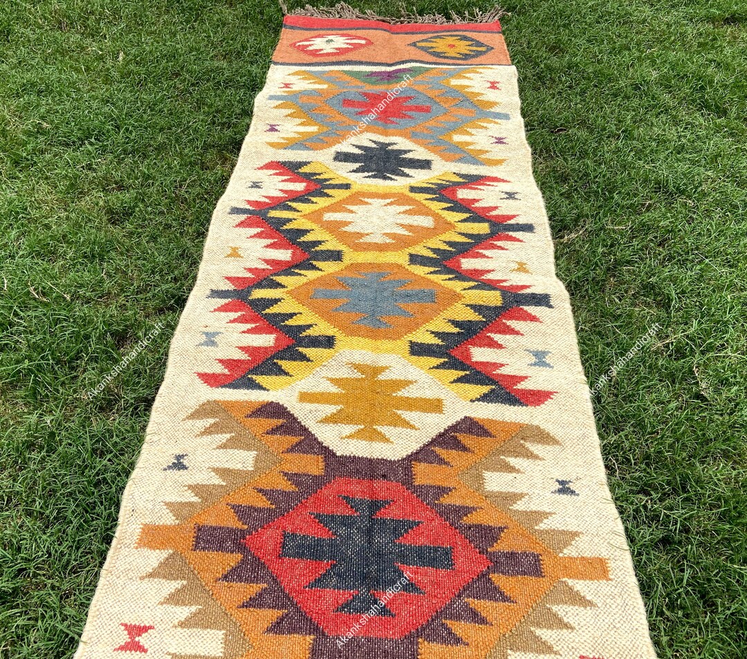 Handmade Wool Kilim Stair Runner, Multi Color Runner Rug, Bohemian Rug ...