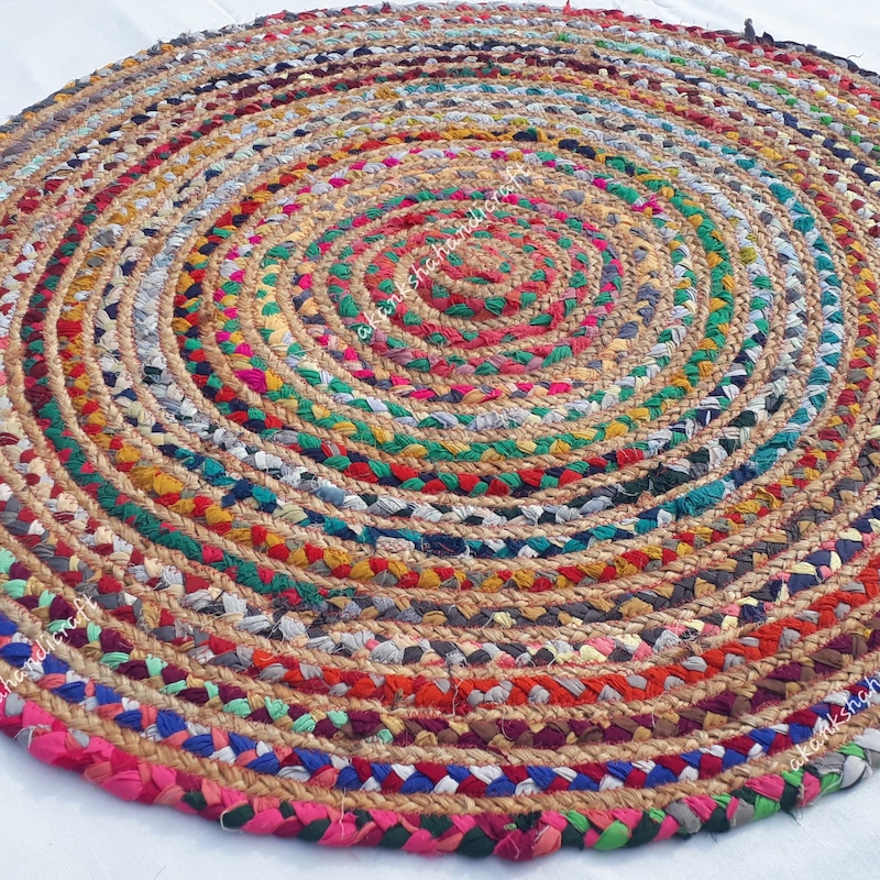 Colorful Braided Rug - Etsy