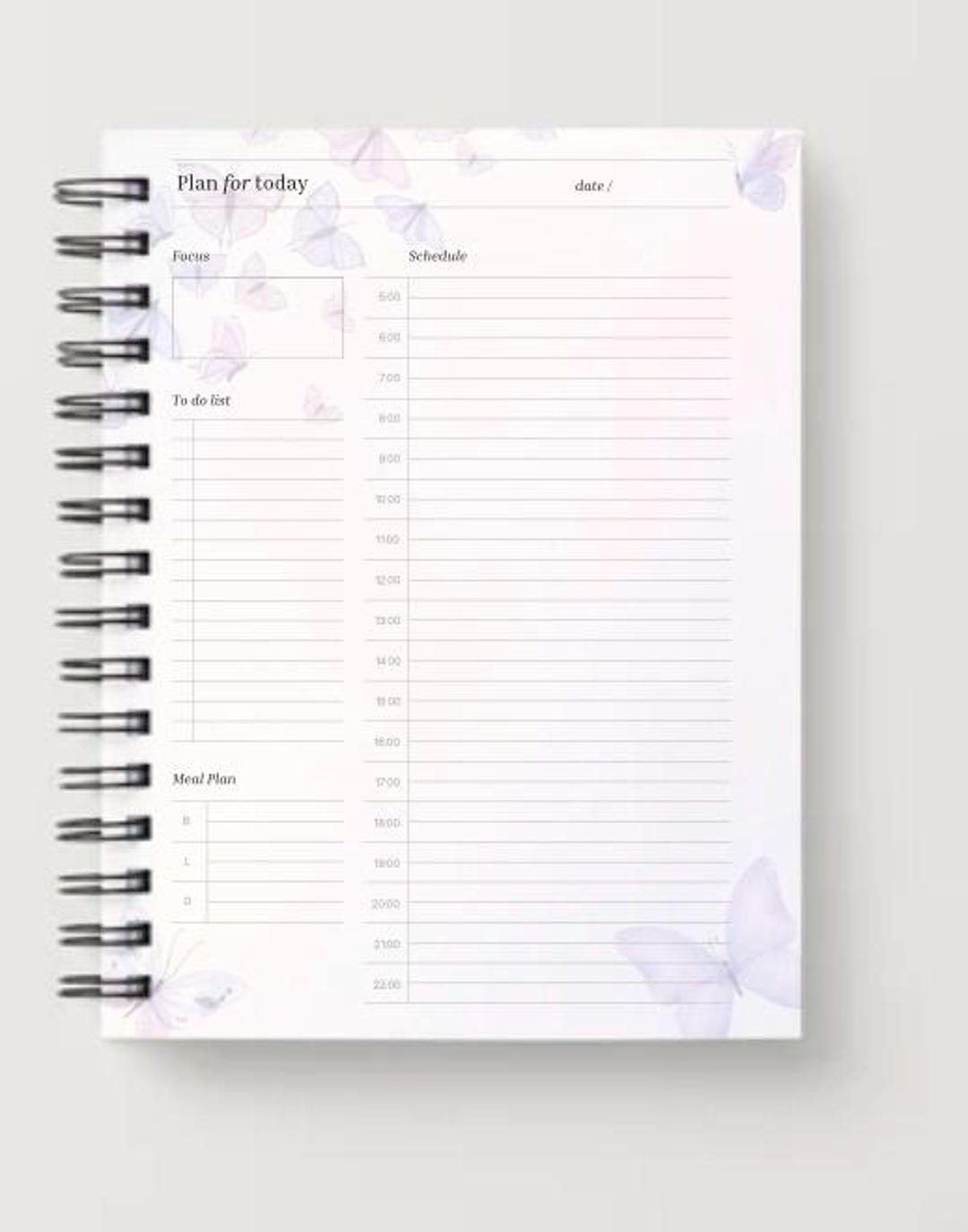 Pastel Butterfly Daily Planner *printable* - Etsy