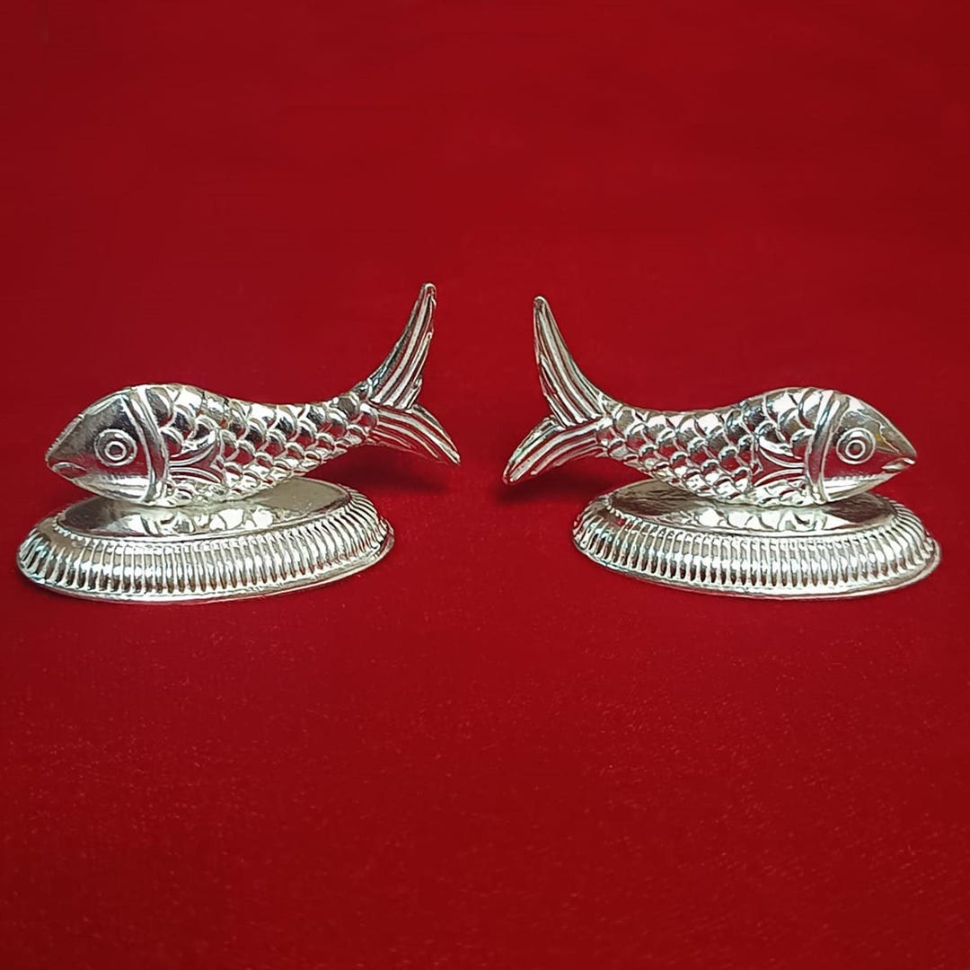 Lord Vishnu Fish Idol 925 Silver Figurine Diwali Pooja Article - Etsy