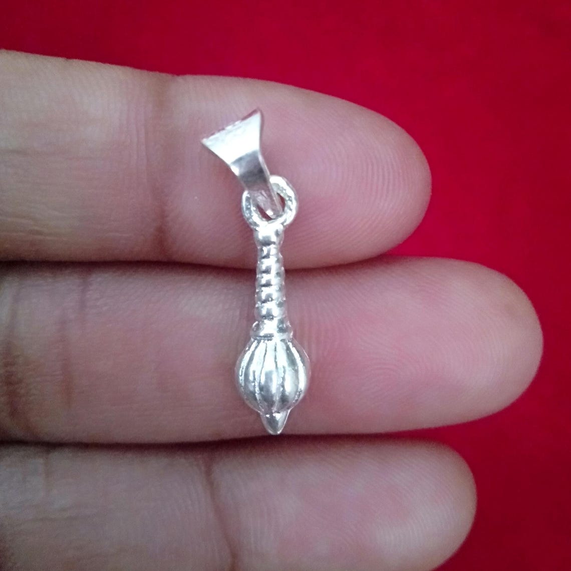 Lord Hanuman Gada Mace Pendant 925 Sterling Silver Divine Locket for ...