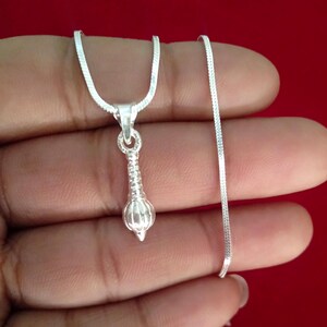 Lord Hanuman Gada Mace Pendant 925 Sterling Silver Divine Locket for ...