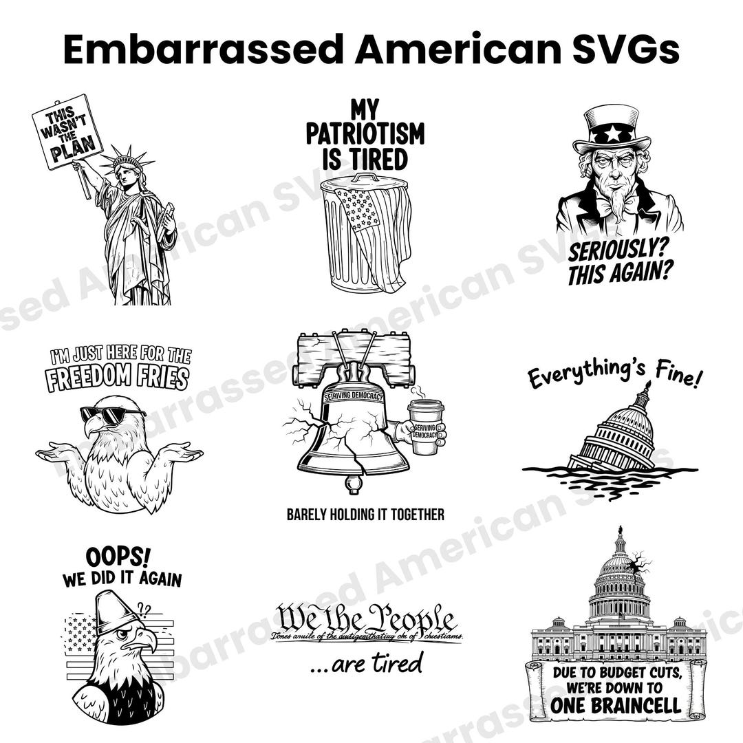 Embarrassed American Svgs, Statue of the Liberty Embarrassed Pngs ...
